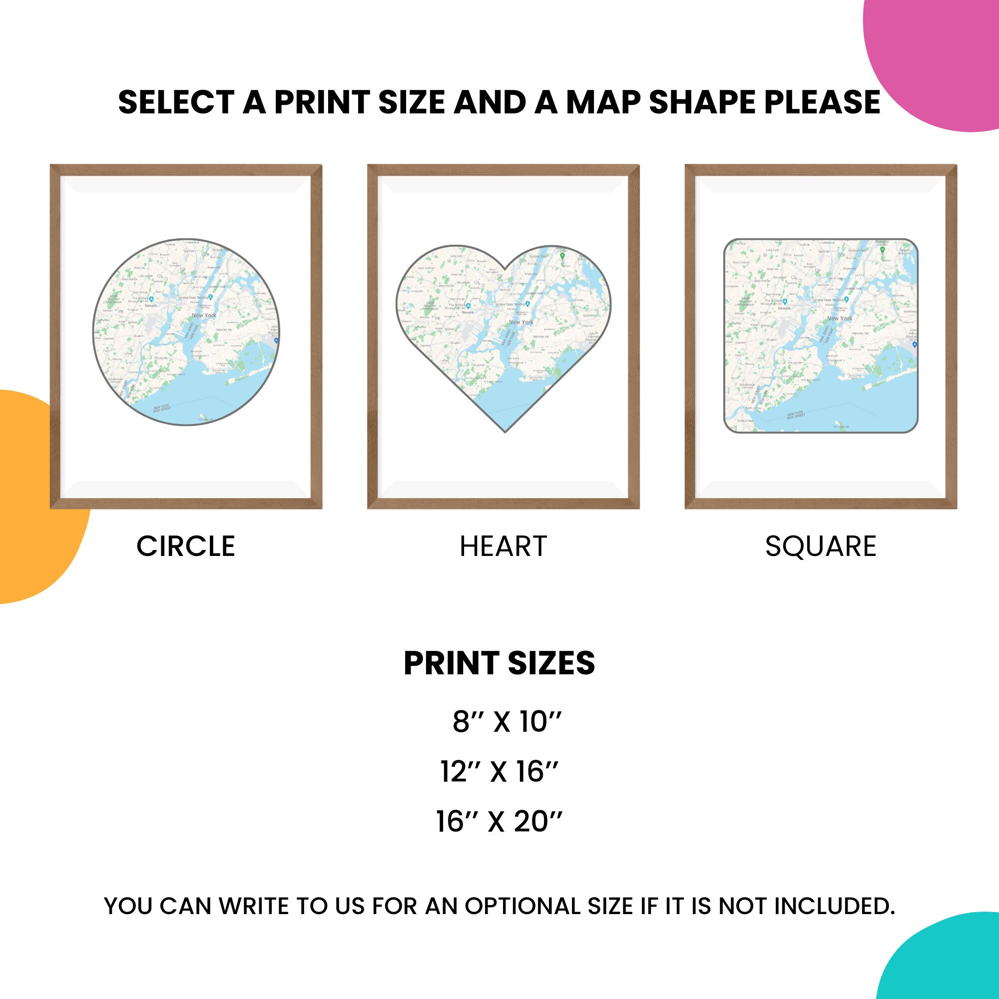 Custom Map Location Print, QR Code Map, Latitude Coordinates Print ...