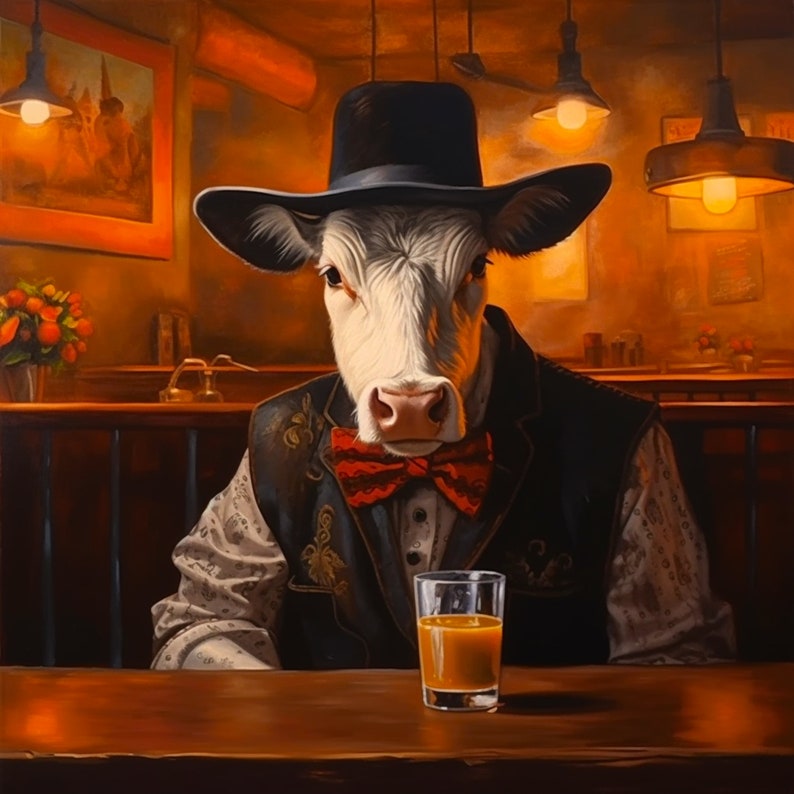 Farm Animals Bar Animals Animal Art Animal Portraits - Etsy