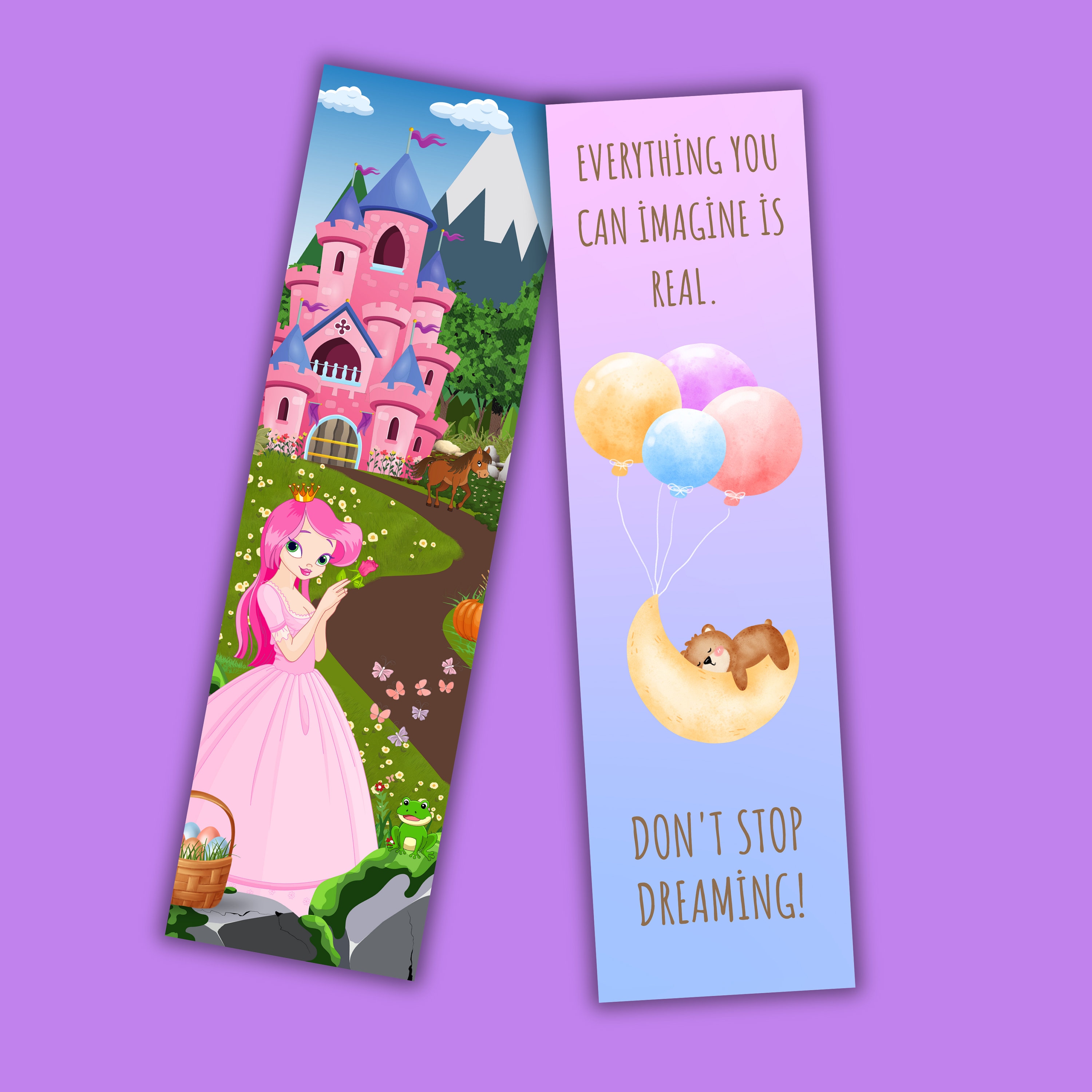 Bookmarks for Kids Printable Bookmarks Template Sweet Bookmarks 4 ...