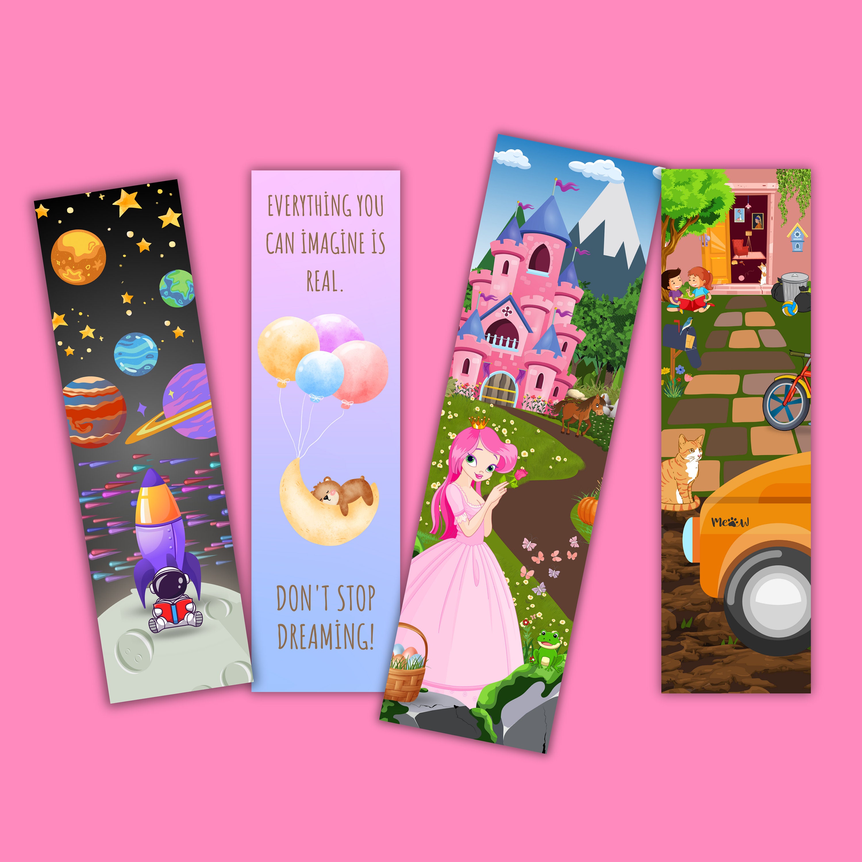 Bookmarks for Kids Printable Bookmarks Template Sweet Bookmarks 4 ...
