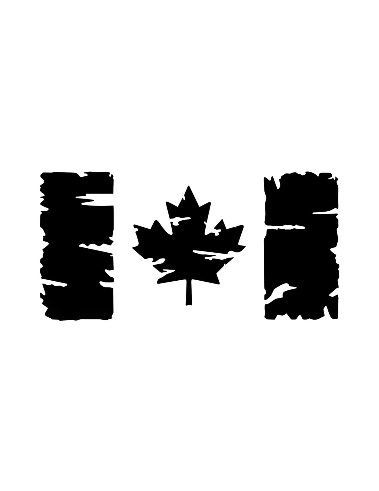 Weathered Canadian Flag Vinyl Sticker | Patriotic Maple Leaf Emblem for ...