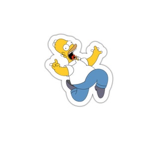 Homer Simpson Stickers - Etsy
