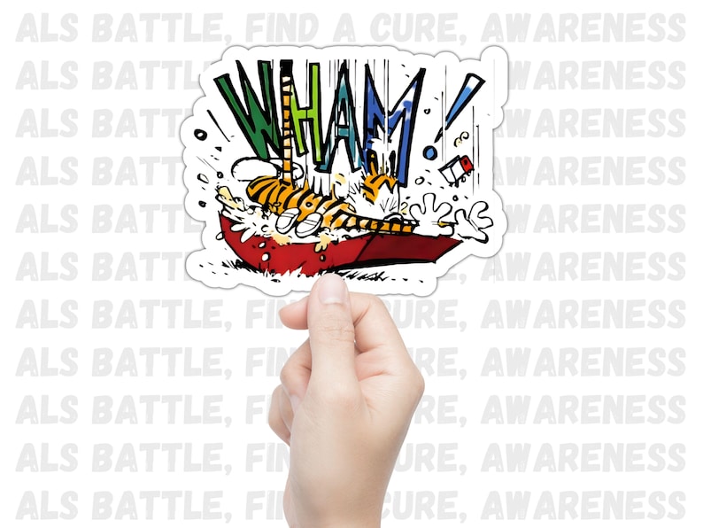 Calvin and Hobbes Wham! Sticker | Decals for Fans of Bill Watterson's ...