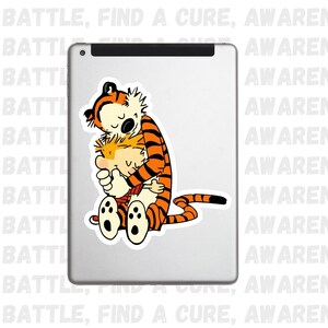 Calvin and Hobbes Hugging Stickers - Etsy