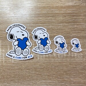 Snoopy ALS Awareness Sticker | Lou Gehrig's Disease | Peanuts Stickers ...