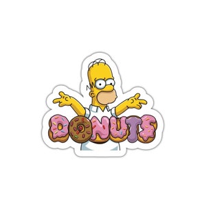 Homer Simpson Stickers - Etsy