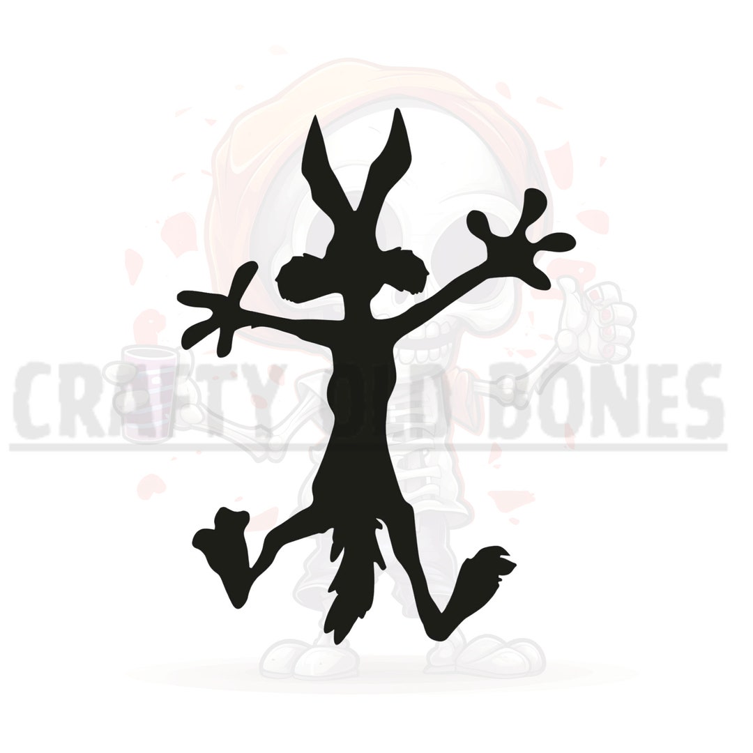 Wile E Coyote Splat Vinyl Sticker Decal for Car or Window Great for ...