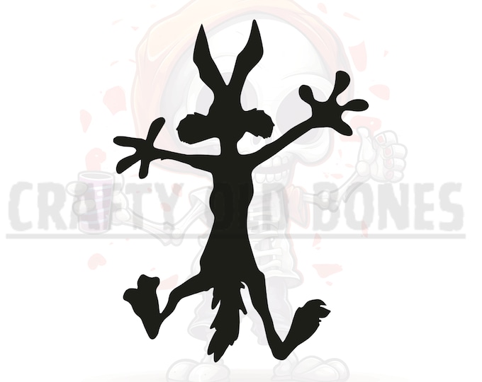 Wile E Coyote Splat Vinyl Sticker Decal for Car or Window Great for ...