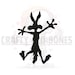 Wile E Coyote Splat Vinyl Sticker Decal for Car or Window Great for ...
