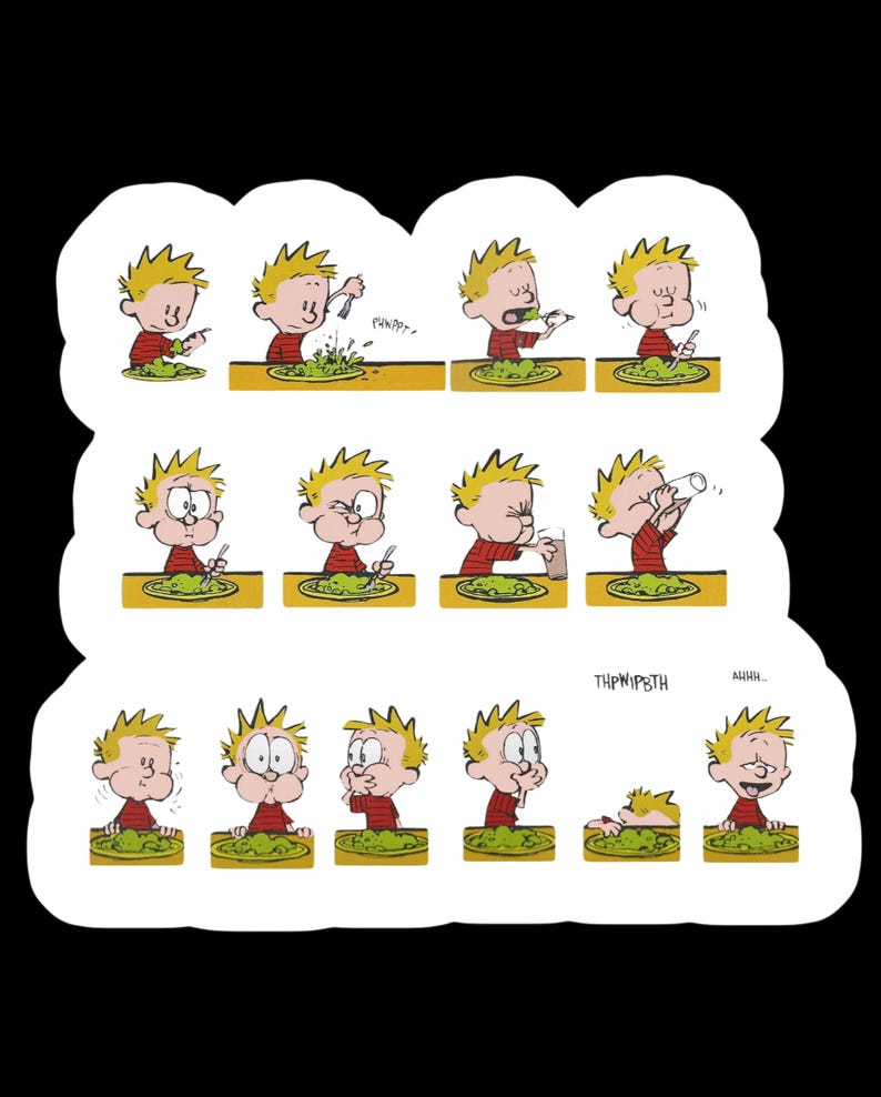 Calvin and Hobbes Cartoon Stickers: Nostalgic Comic Decal Set - Etsy