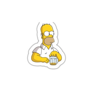 Homer Simpson Stickers - Etsy