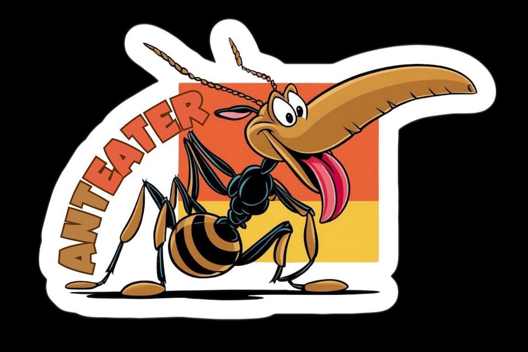 The Ant Cartoon ANTEATER Sticker Great for Your Laptops, Mugs, Phones ...