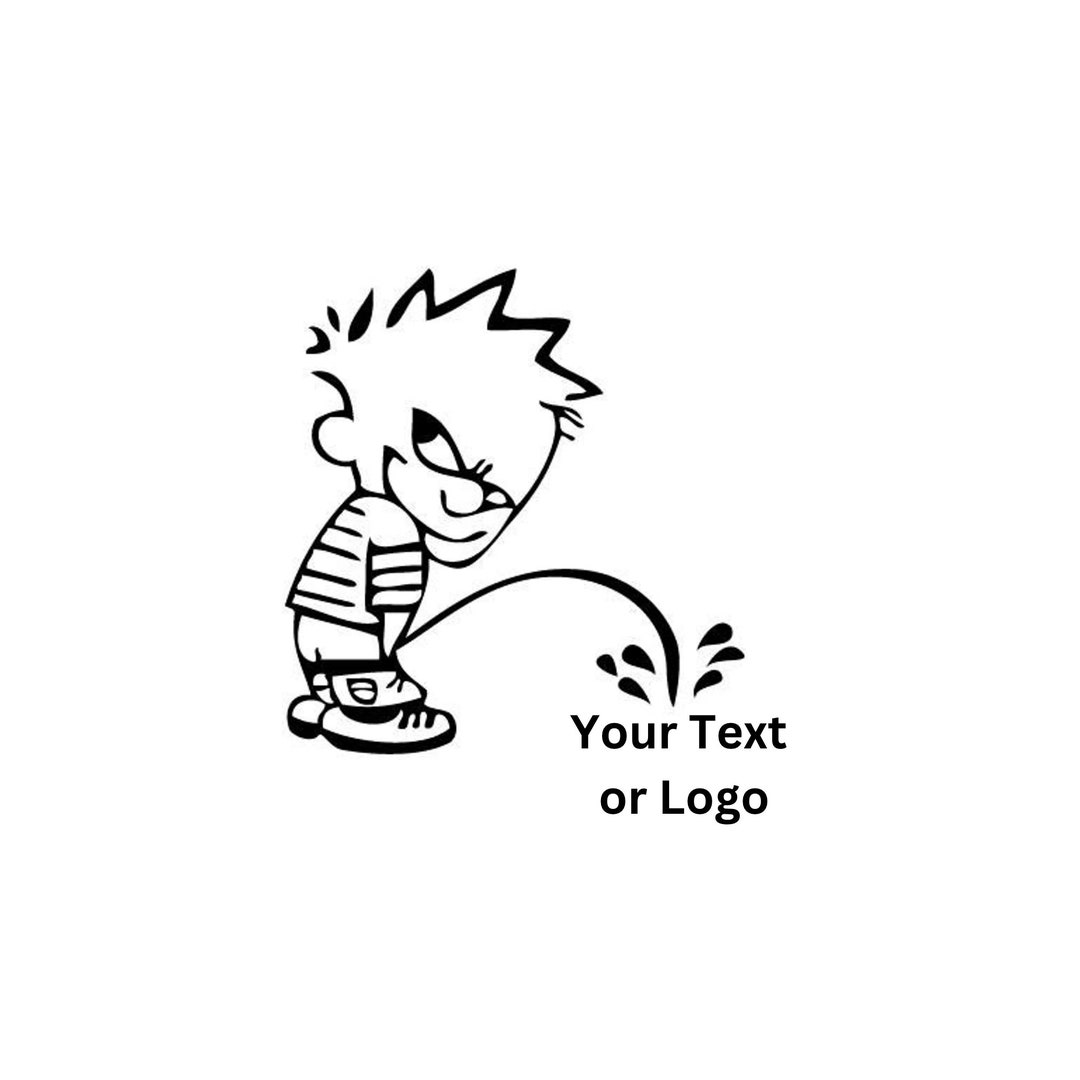 Pee on Your TEXT or LOGO - Etsy