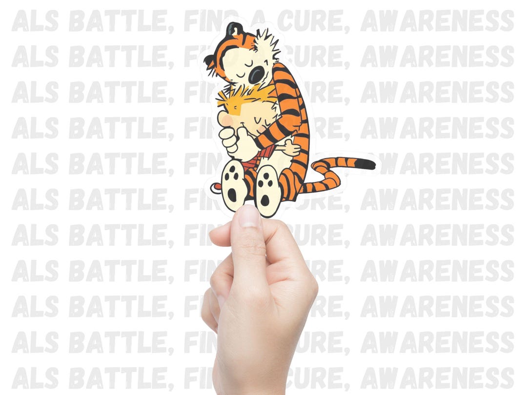 Calvin and Hobbes Hugging Stickers - Etsy