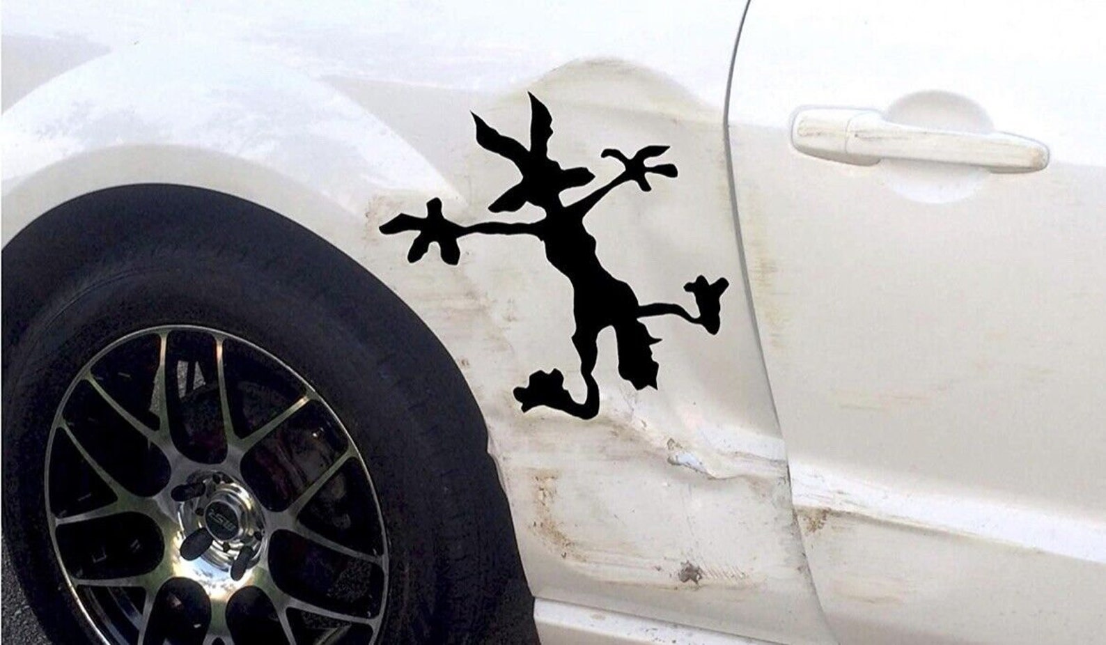 Wile E Coyote Splat Vinyl Sticker Decal for Car or Window Great for ...