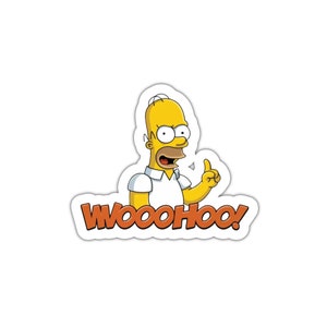 Homer Simpson Stickers - Etsy