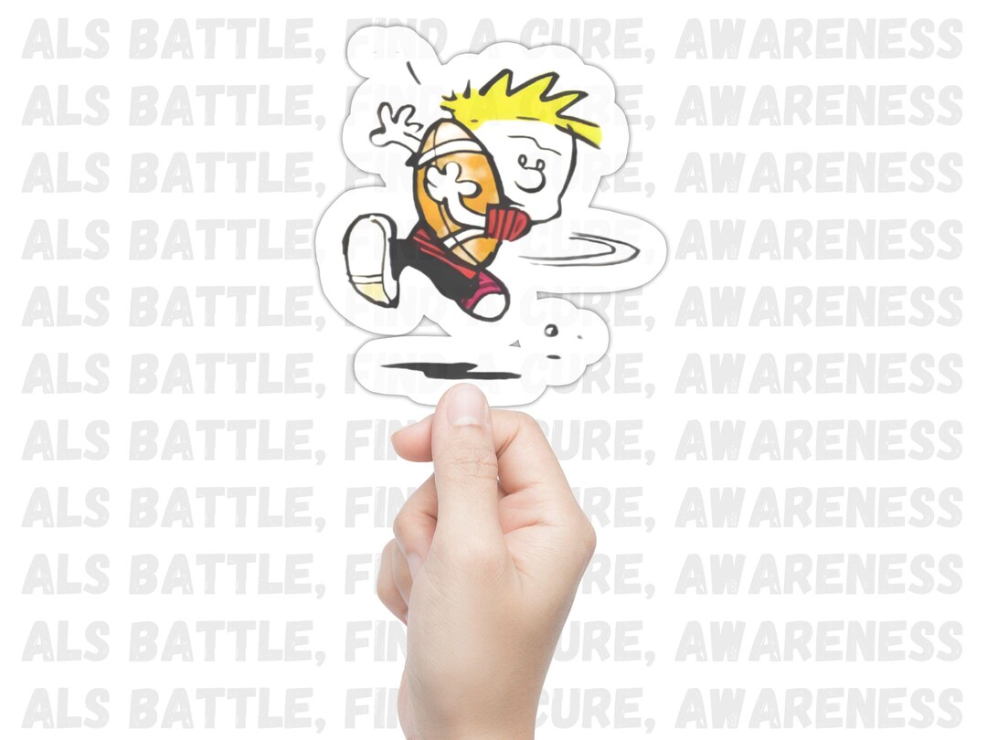 Calvin and Hobbes Touchdown! Stickers: Heartwarming Cartoon Decals for ...