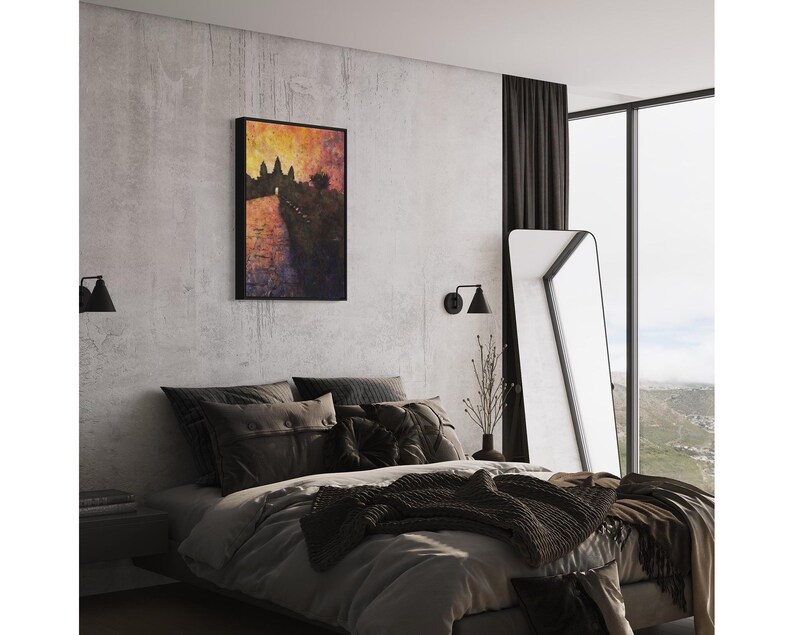 Angkor Wat Silhouette Fine Art Poster | 12th Century Ruins Cambodia SE ...