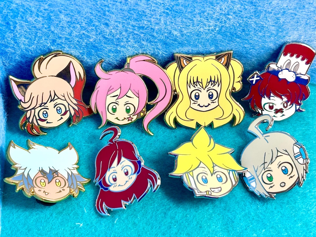 Vocal Synth Chibi Faces Enamel Pins - Etsy