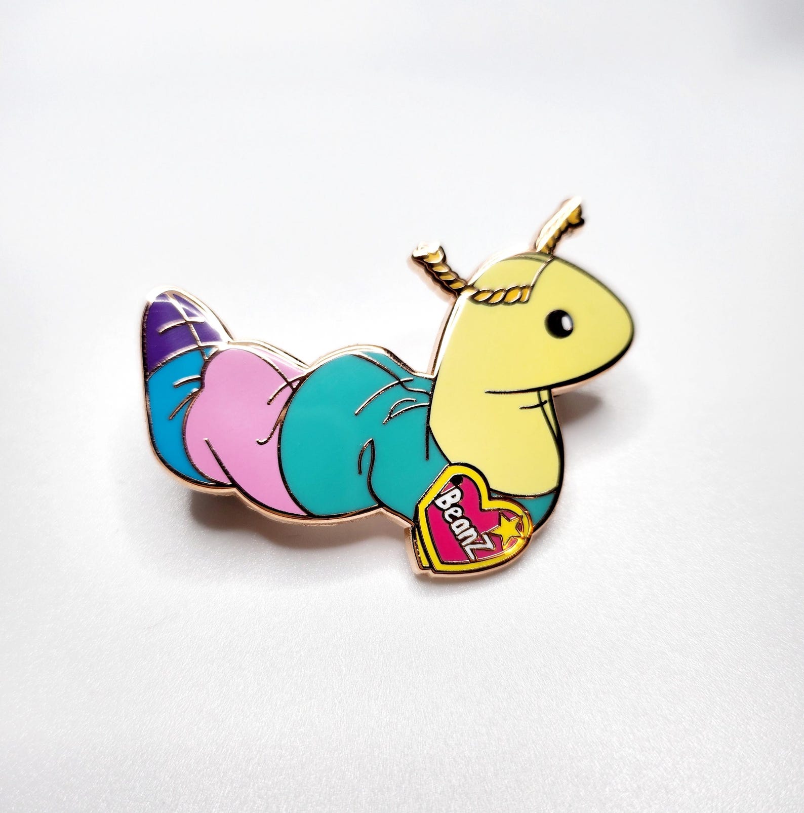 Beanz and Puffs Plushie Enamel Pin - Etsy
