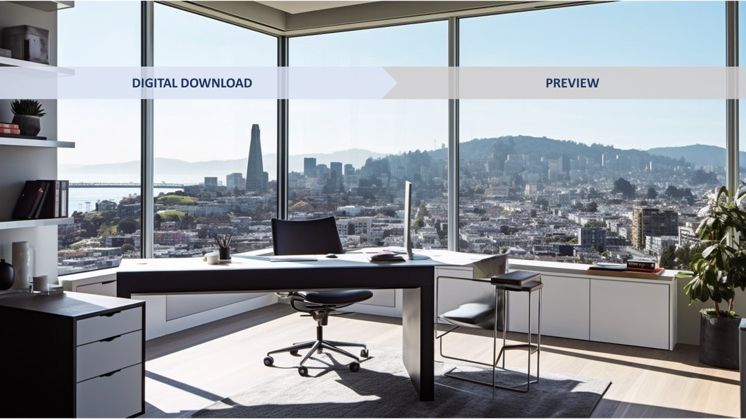 Zoom Virtual Background San Francisco Professional Office Backgrounds ...