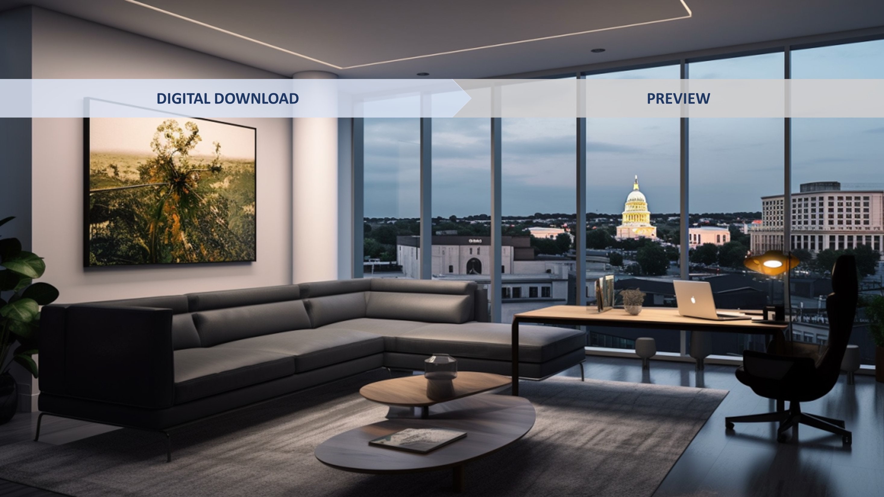 Zoom Virtual Background Washington DC Office Backgrounds - Etsy