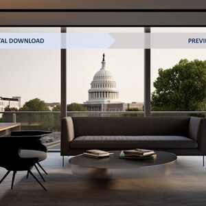 Three 3 Zoom Virtual Backgrounds Washington DC Office Virtual DC ...