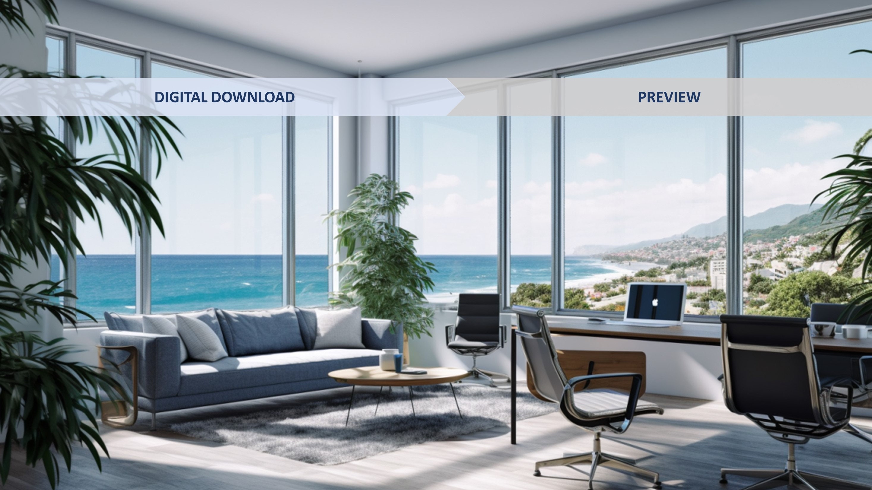 Zoom Virtual Background Ocean Theme Mental Health Office - Etsy Hong Kong