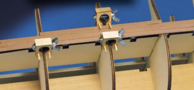 Ship Model Hull Planking Clamps for Ship Model Bulkheads More Than 3/16 ...