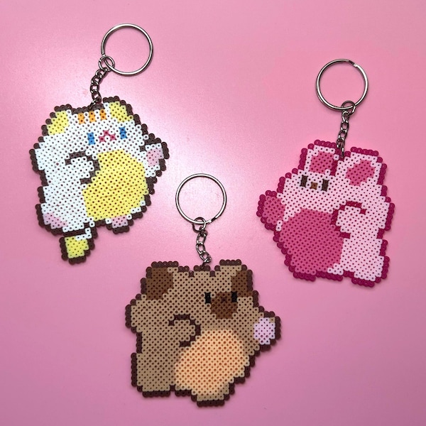 Perler Bead Keychain - Etsy