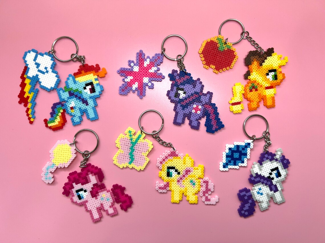 My Little Pony Perler Bead Keychain - Magnet - Etsy