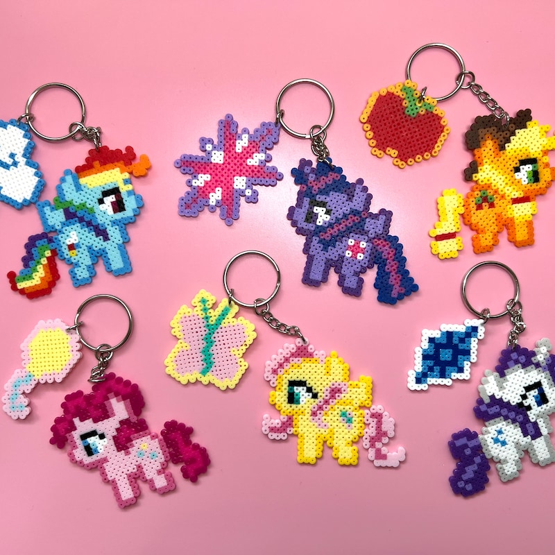 Pony Bead Keychain - Etsy