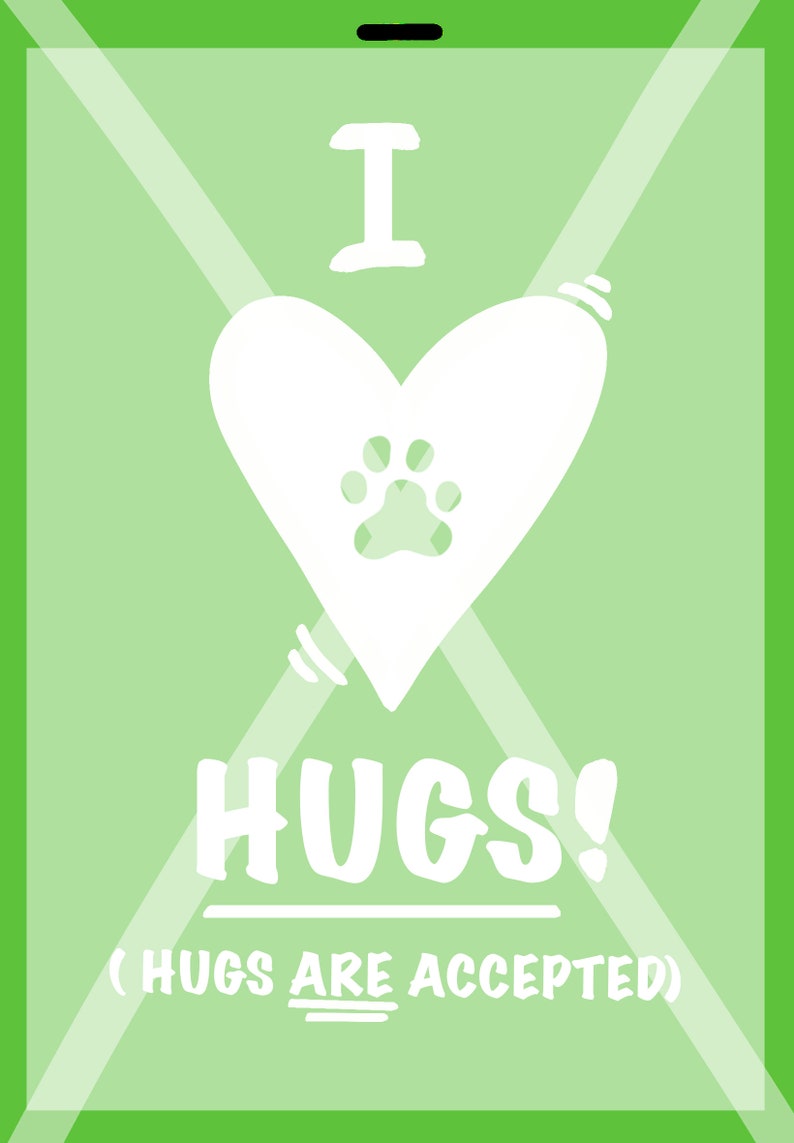 Fursuiter Interaction Badges Hugs Are Accepted digital - Etsy