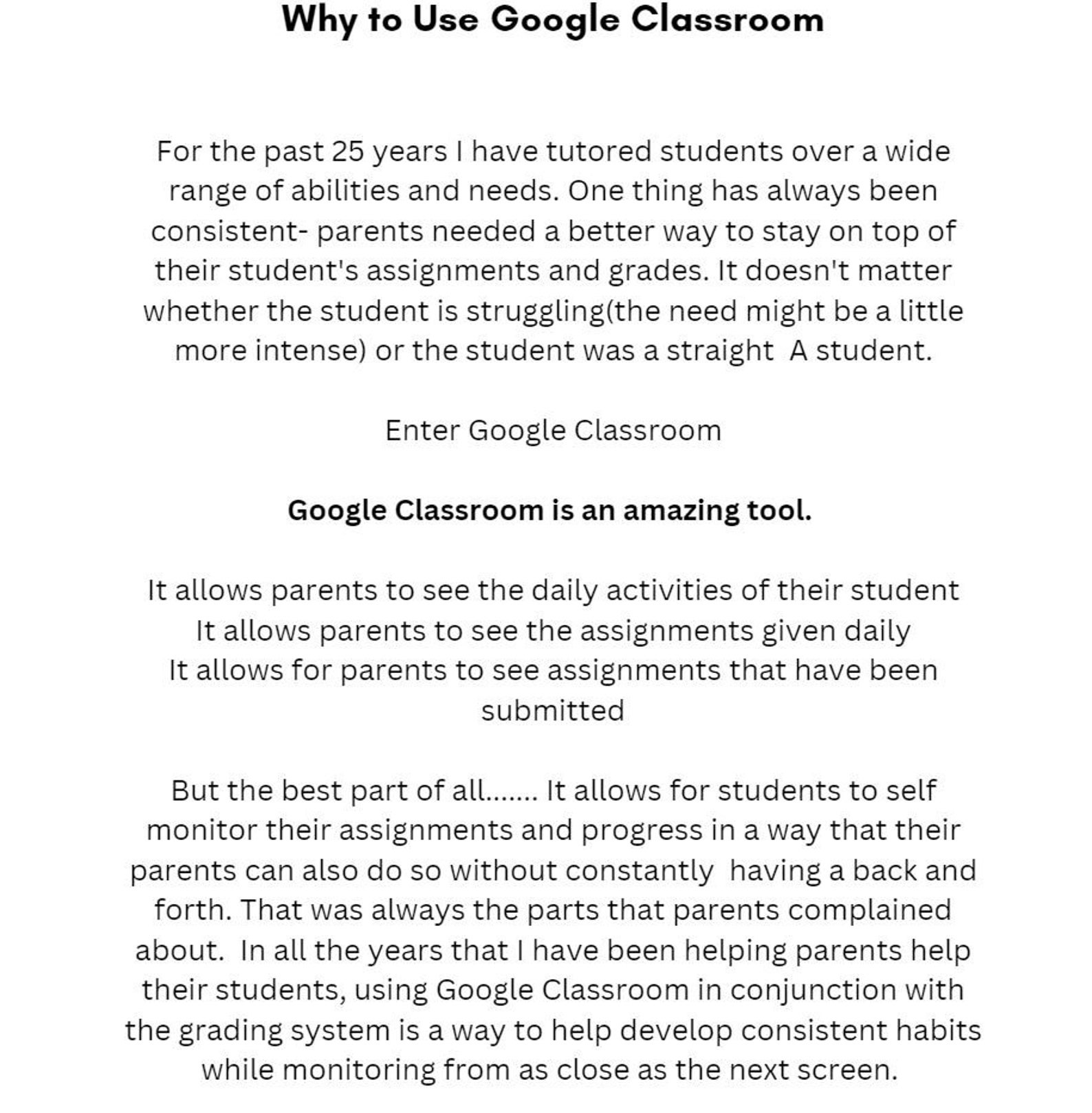 A Simple Guide to Understanding Your Student's Google Classroom. A ...