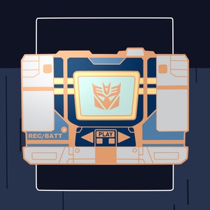 Transformers Soundwave Cassette Player Enamel Pin - Etsy