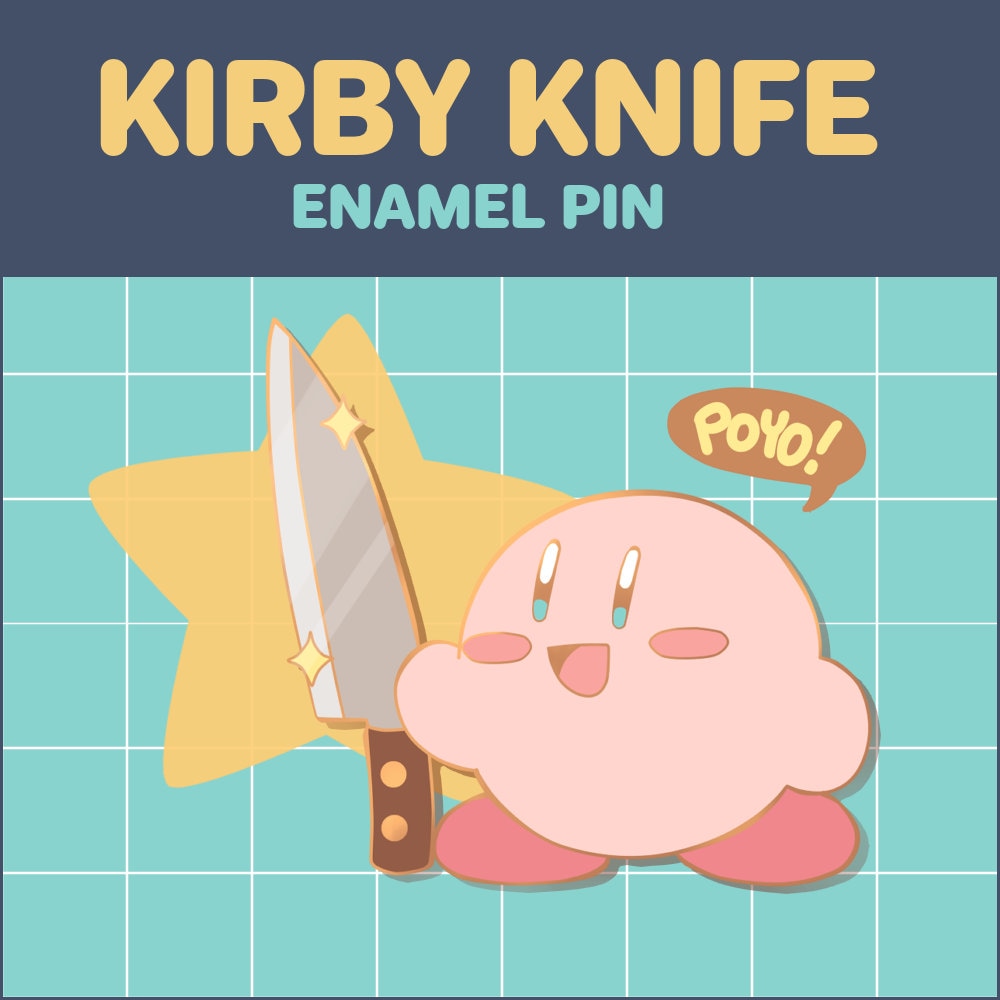 Kirby Knife Enamel Pin - Etsy