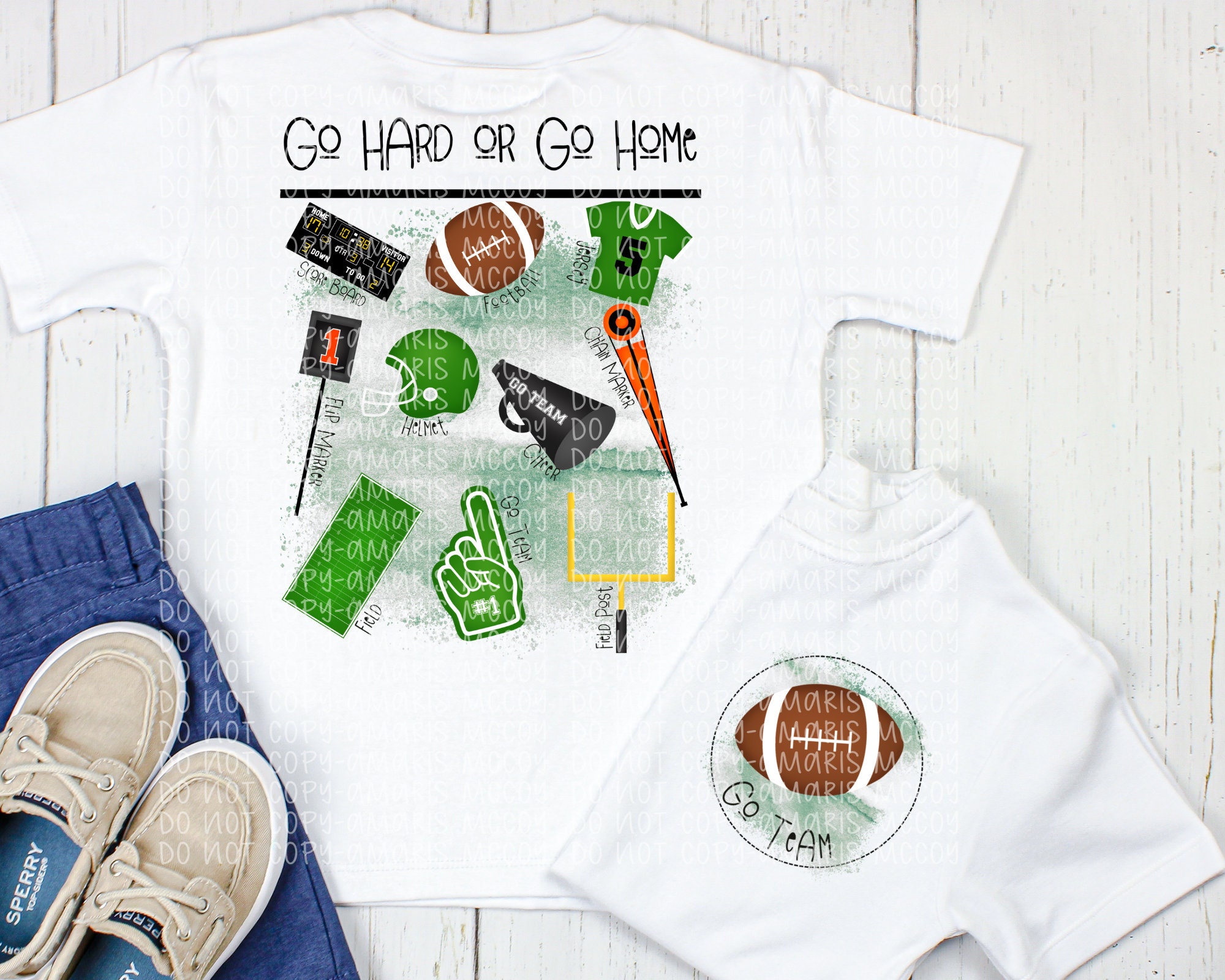 Football DIGITAL DOWNLOAD Green Football Design Football Kids PNG Kids ...