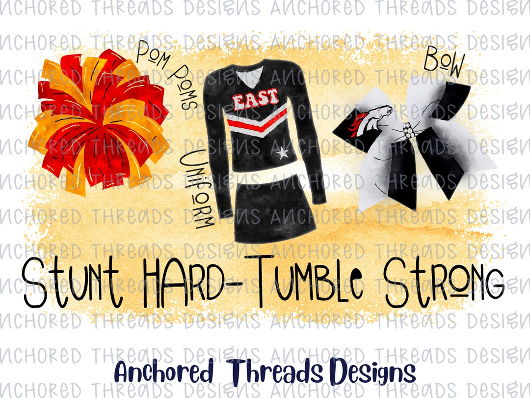 CUSTOM Cheer Trio DIGITAL DOWNLOAD - Tumble Cheer Png - Cheer Life ...
