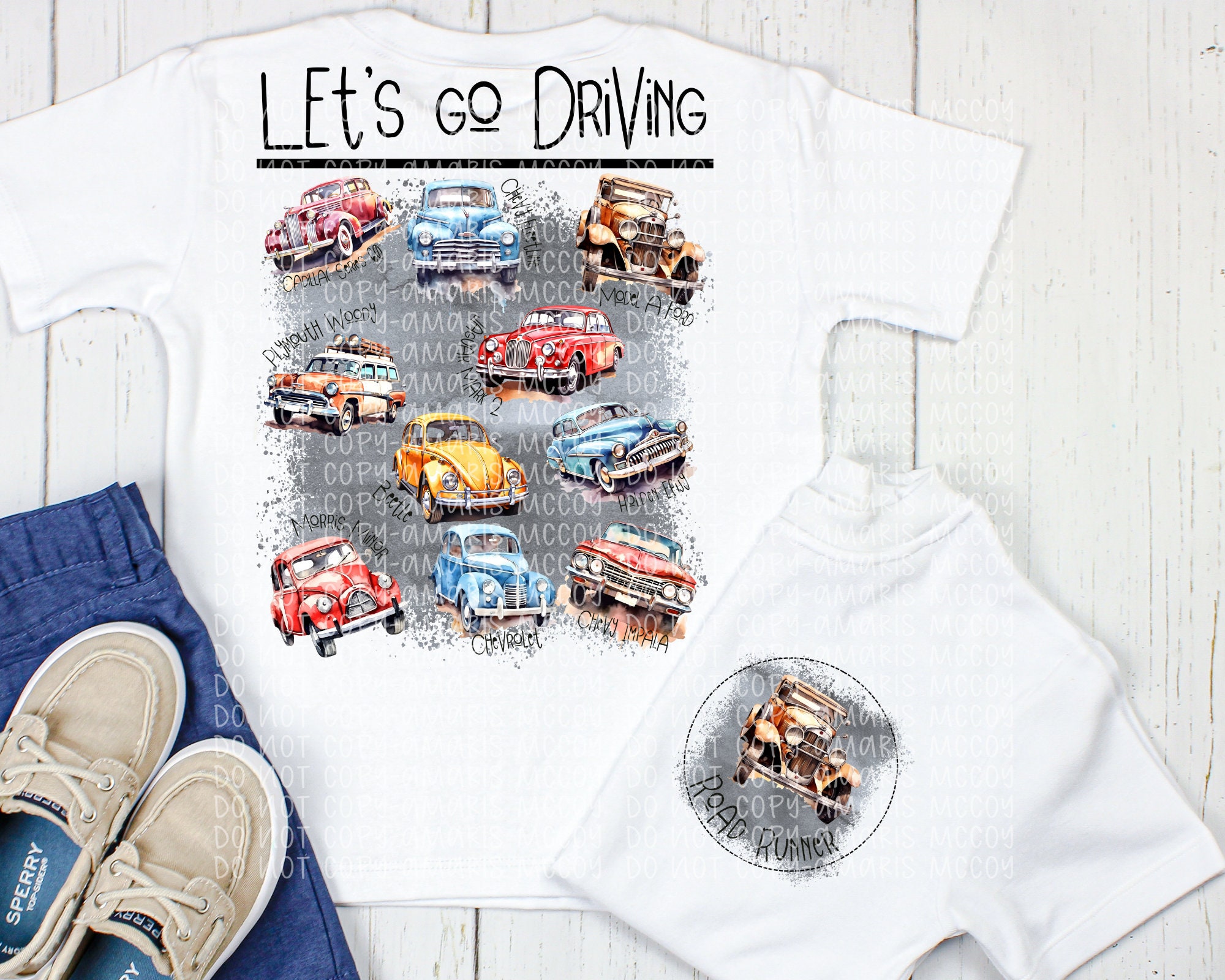 Vintage Car DIGITAL DOWNLOAD Car Boy Design Retro Car PNG Kids Vintage ...