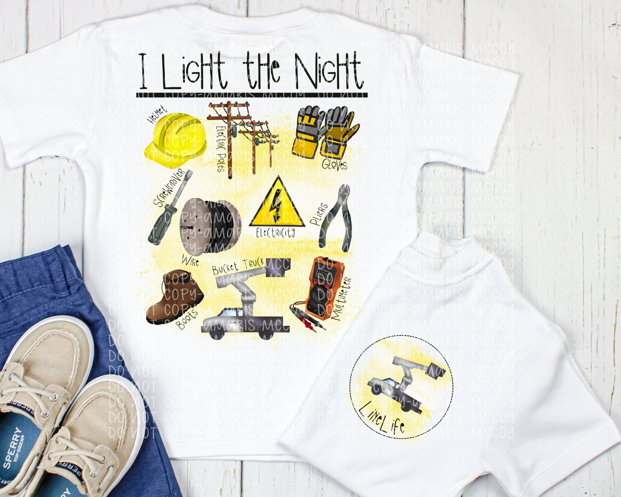 Lineman DIGITAL DOWNLOAD - Lineman Design - Line Life Kids PNG - Kids ...