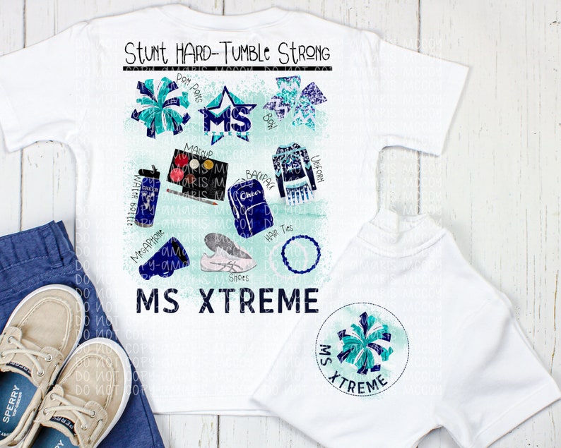 CUSTOM Cheer DIGITAL DOWNLOAD - Tumble Cheer Png - Cheer Life - Custom ...