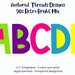 90s Bright Modern Alpha - Two Tone Alpha - PNG Alphabet - Retro Alpha ...
