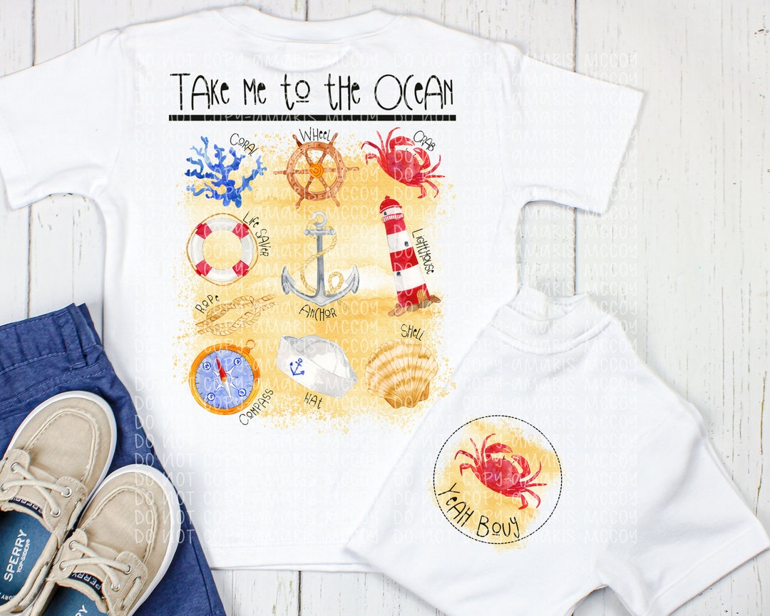 Beach DIGITAL DOWNLOAD - Beach Design - Beach Kids PNG - Beach Shirt ...