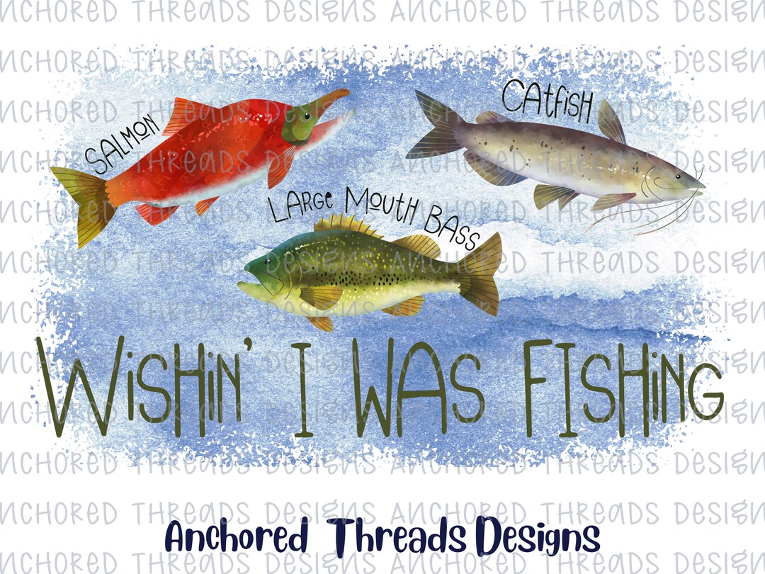 Fishing Trio DIGITAL DOWNLOAD - Fresh Fish Design - Fisherman Kids PNG ...