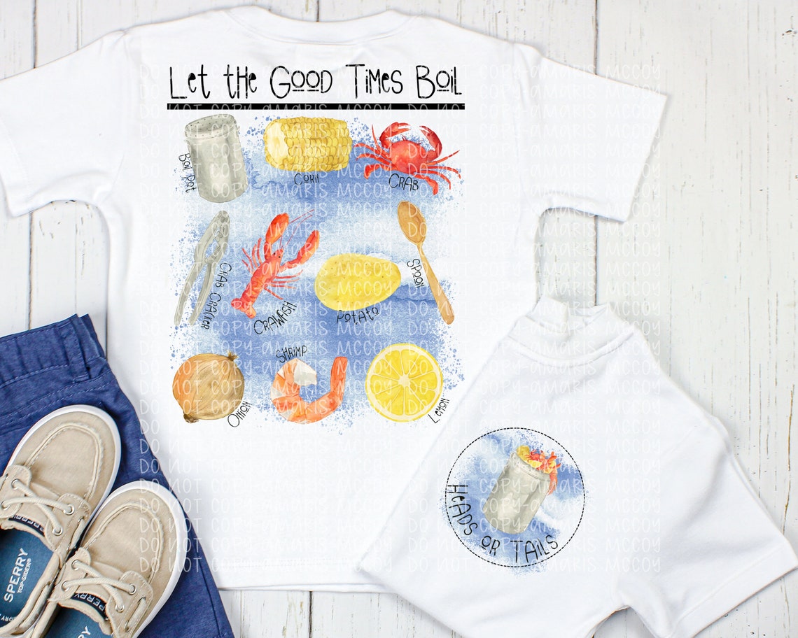 Crawfish Boil DIGITAL DOWNLOAD - Crawfish Design - Boil Crew Kids PNG ...