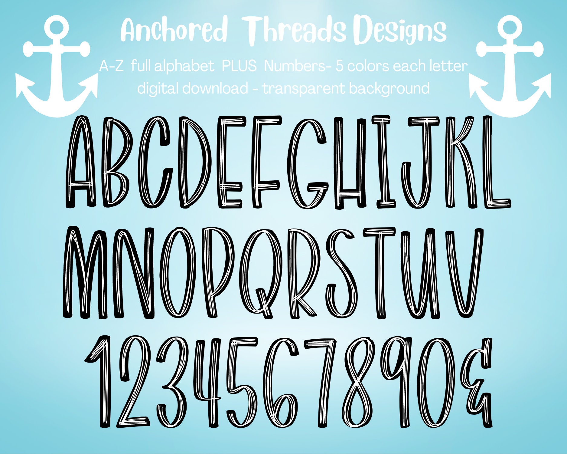 Sketch Alpha Rainbow Alphabet PNG Alphabet Bright Rainbow Sketchy Alpha ...