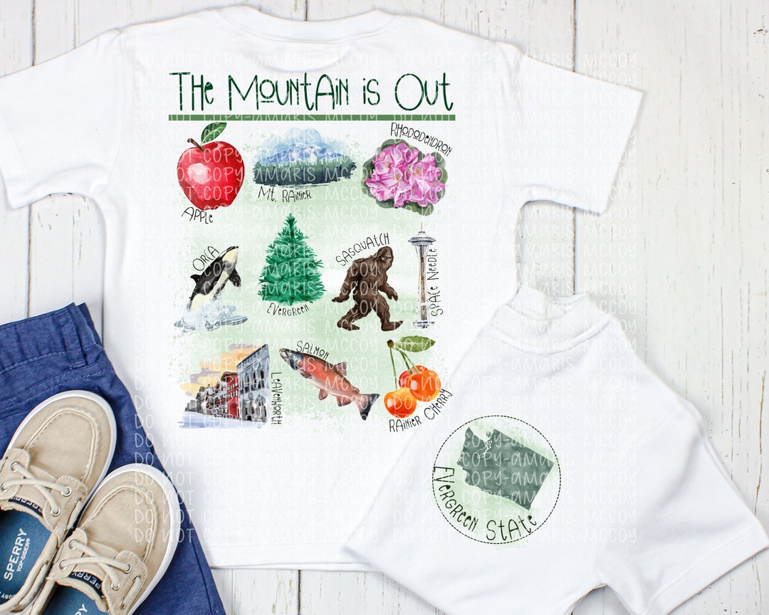 Washington DIGITAL DOWNLOAD - Washington State Design - Evergreen State ...