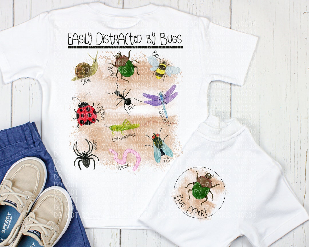 Bug DIGITAL DOWNLOAD - Bug Kid's Shirt Design - Bug Catcher PNG - Kids ...