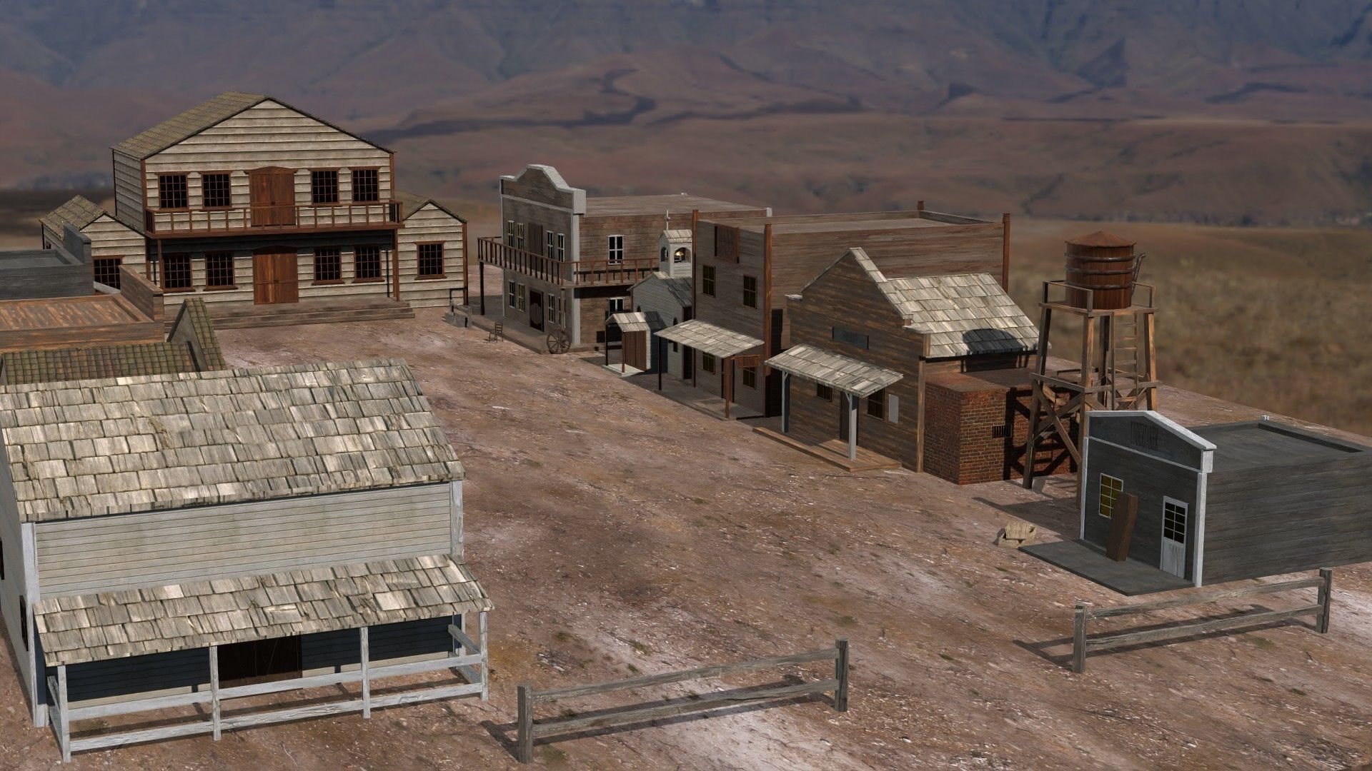 3D Western Town Pack Bundle - Etsy