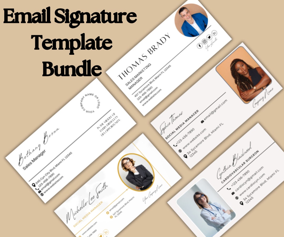 Email Signature Template, Real Estate Email Signature, Minimalist Email ...